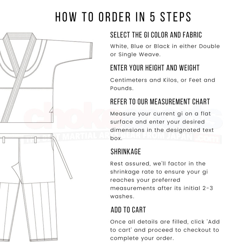 Isami Custom Size BJJ Gi – Made in Japan to Fit You