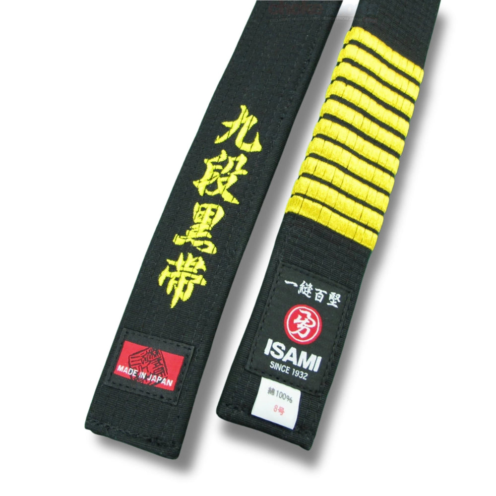 Custom BJJ and Karate Belts from Isami Japan