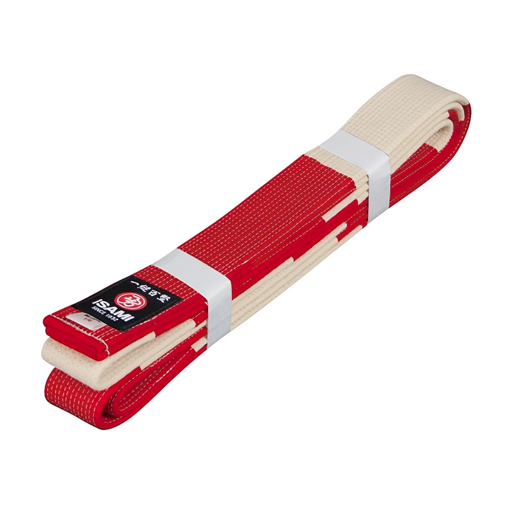 Isami Red/White Belt – Judo, Karate & BJJ Master Belt